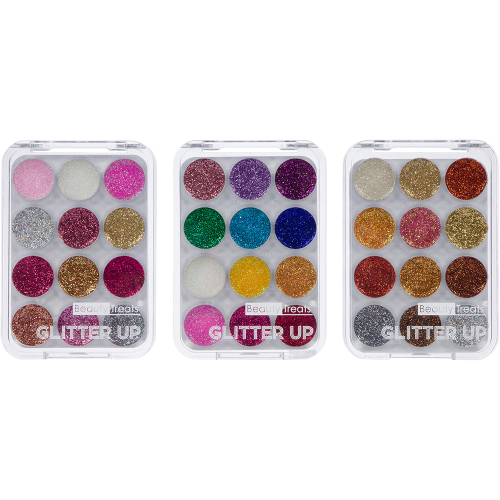 741 - GLITTER UP - 12 COLOR GLITTER PALETTE – www.beauty-treats.com